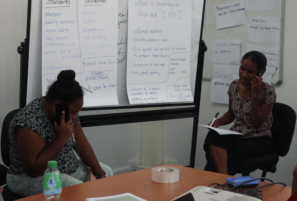 Seif Ples Strengthens Hotline Service | Womens Media Solomon Islands